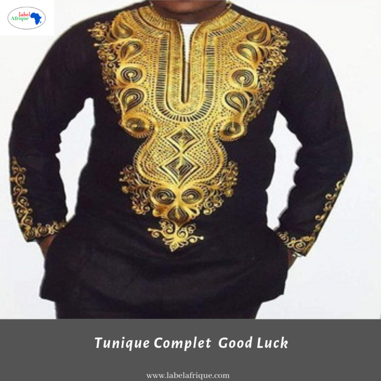 Complet tunique et pantalon femme - Good luck - Label Afrique